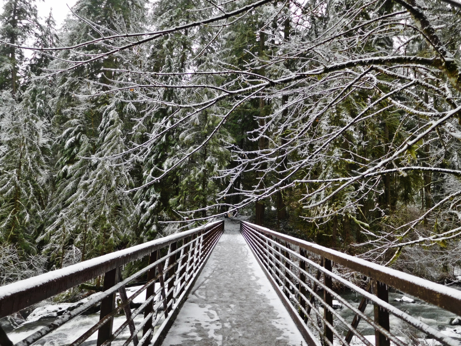 Frozen McEnry Bridge - Camas-Washougal Post-Record