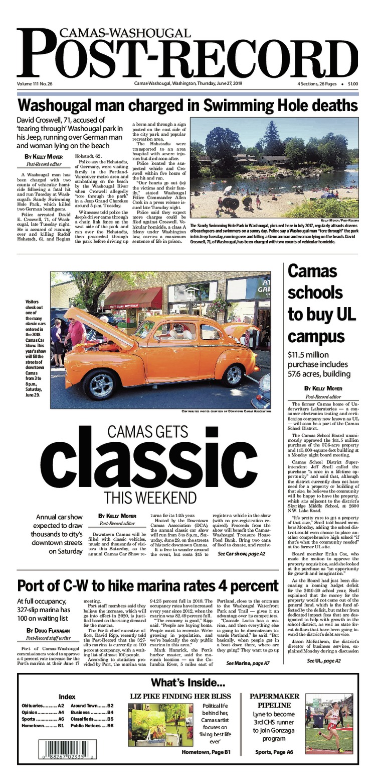 Thursday, June 27, 2019 - Camas-Washougal Post-Record