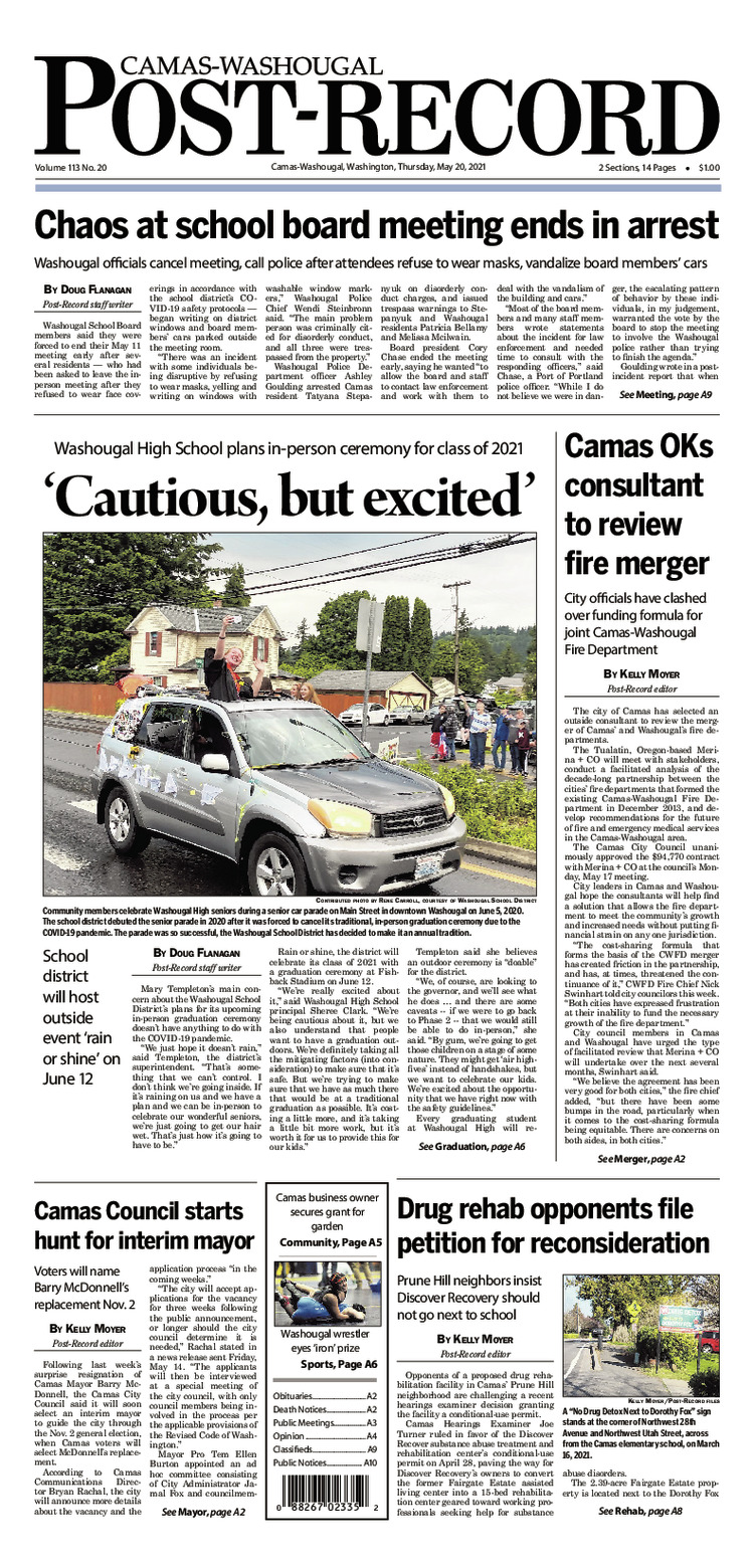 May 20, 2021 - Camas-Washougal Post-Record