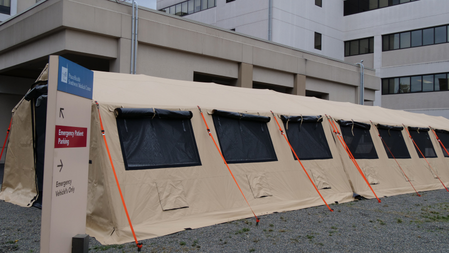 PeaceHealth sets up emergency tent for COVID surge - Camas-Washougal ...