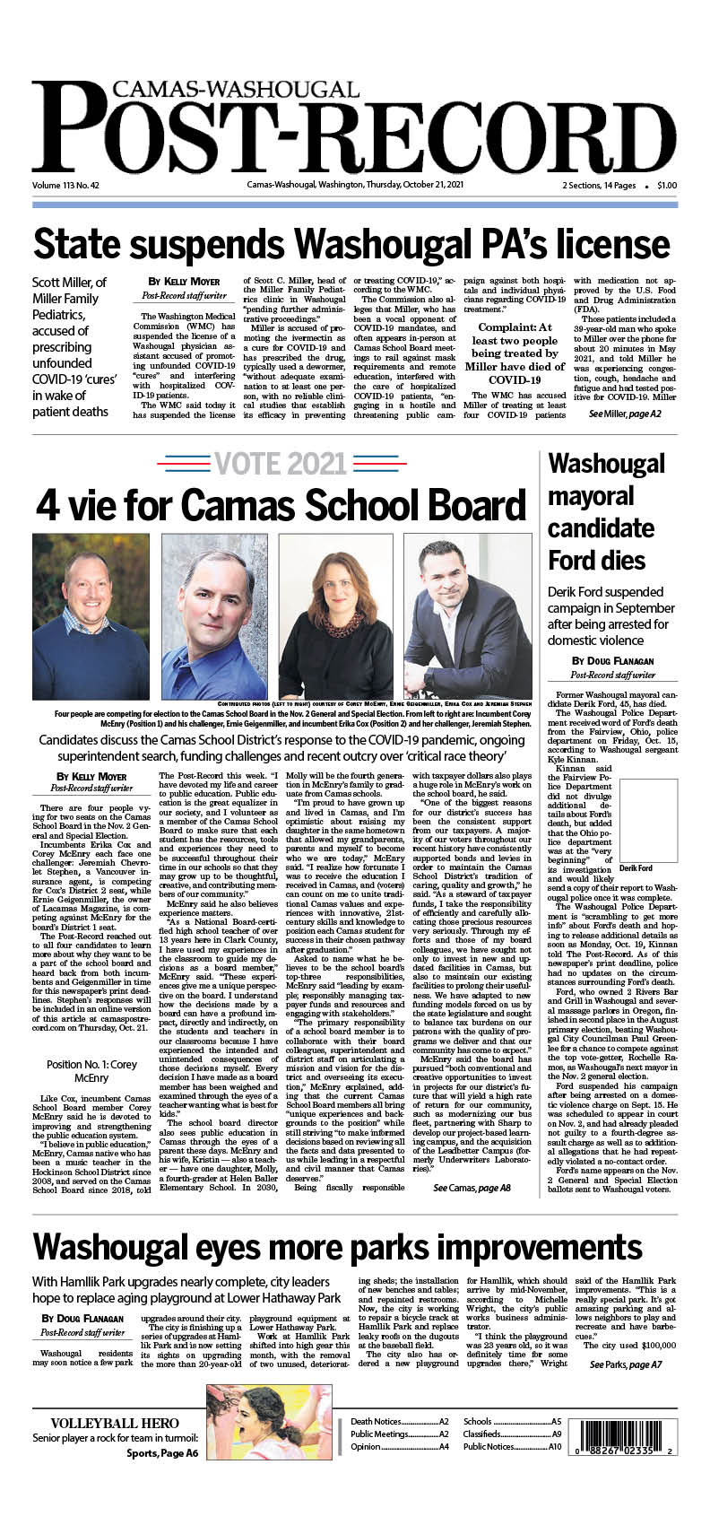 Oct. 21, 2021 - Camas-Washougal Post-Record