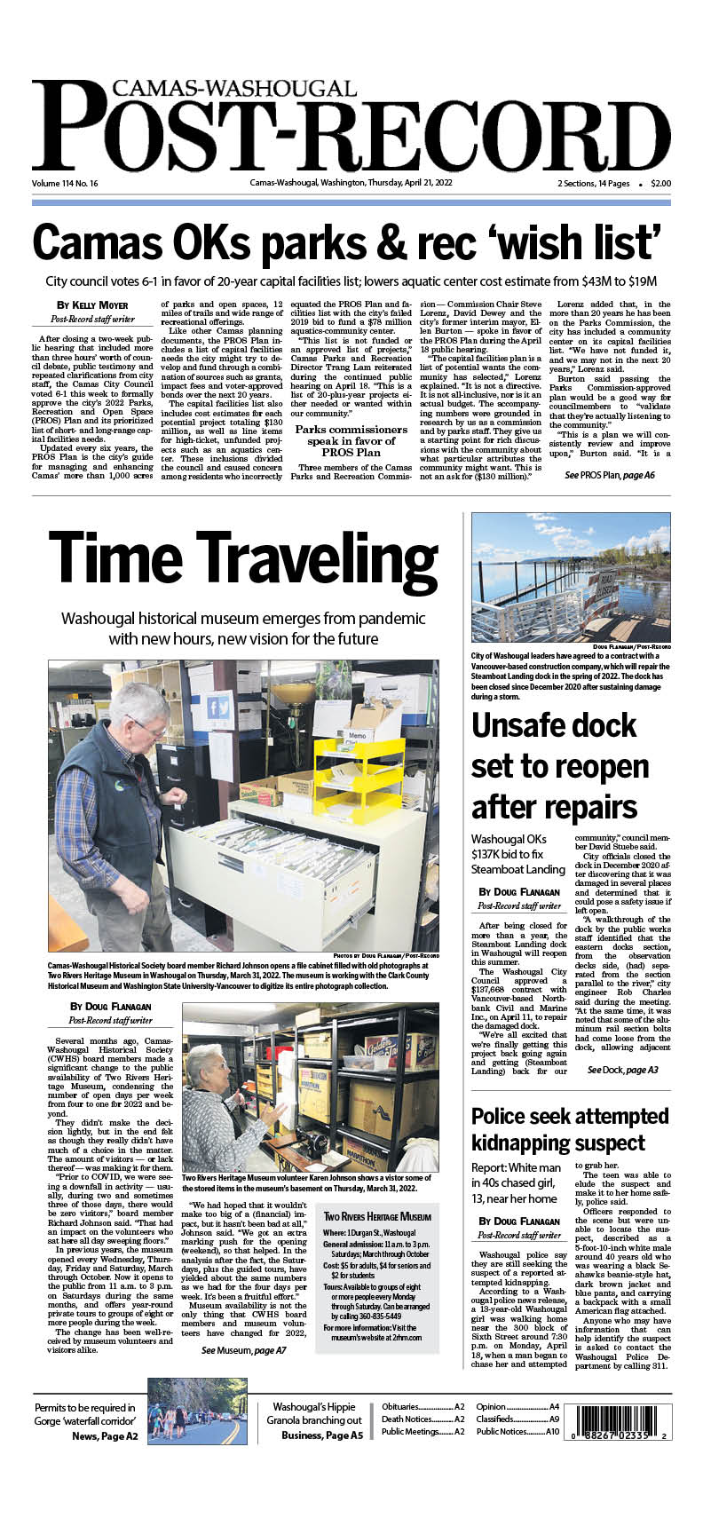April 21, 2022 - Camas-Washougal Post-Record