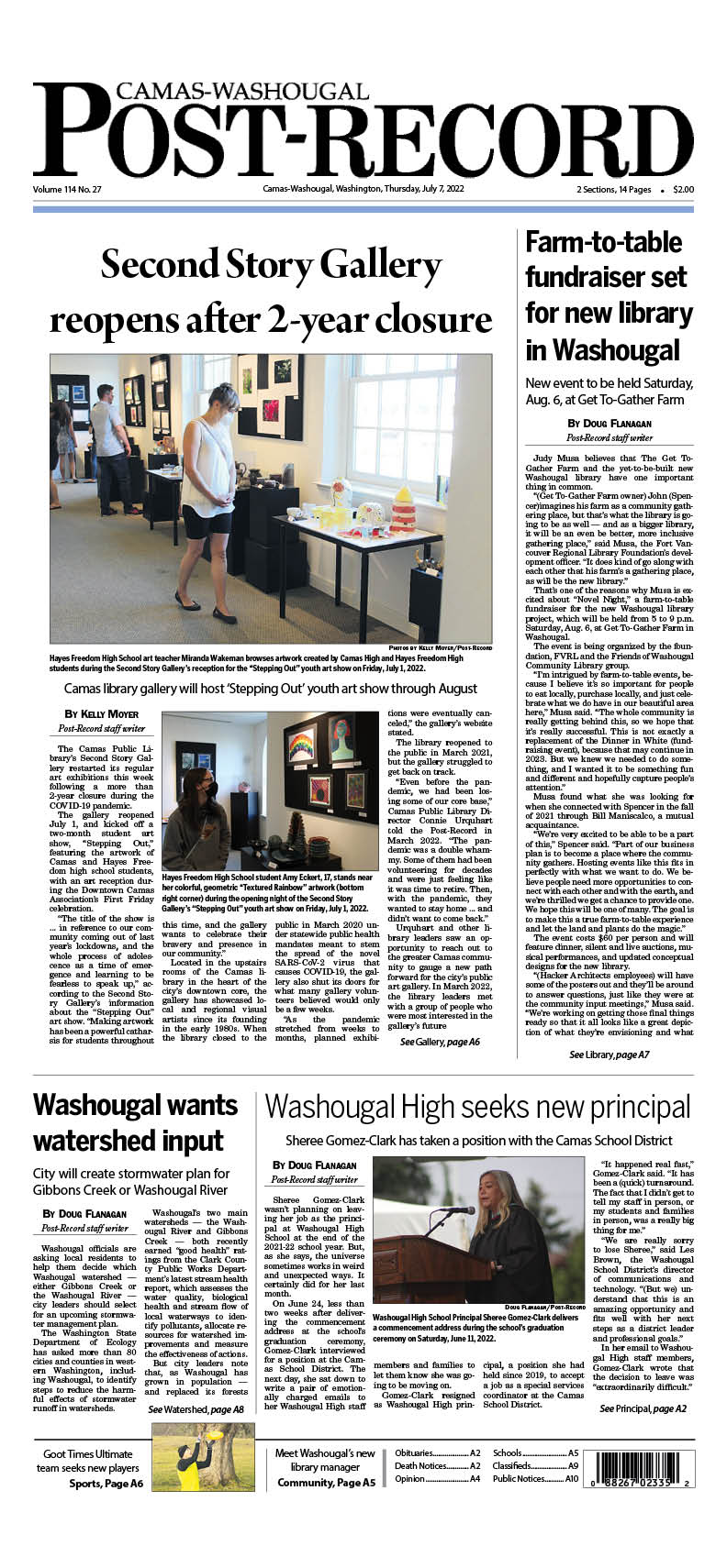 Front Page | Camas-Washougal Post-Record
