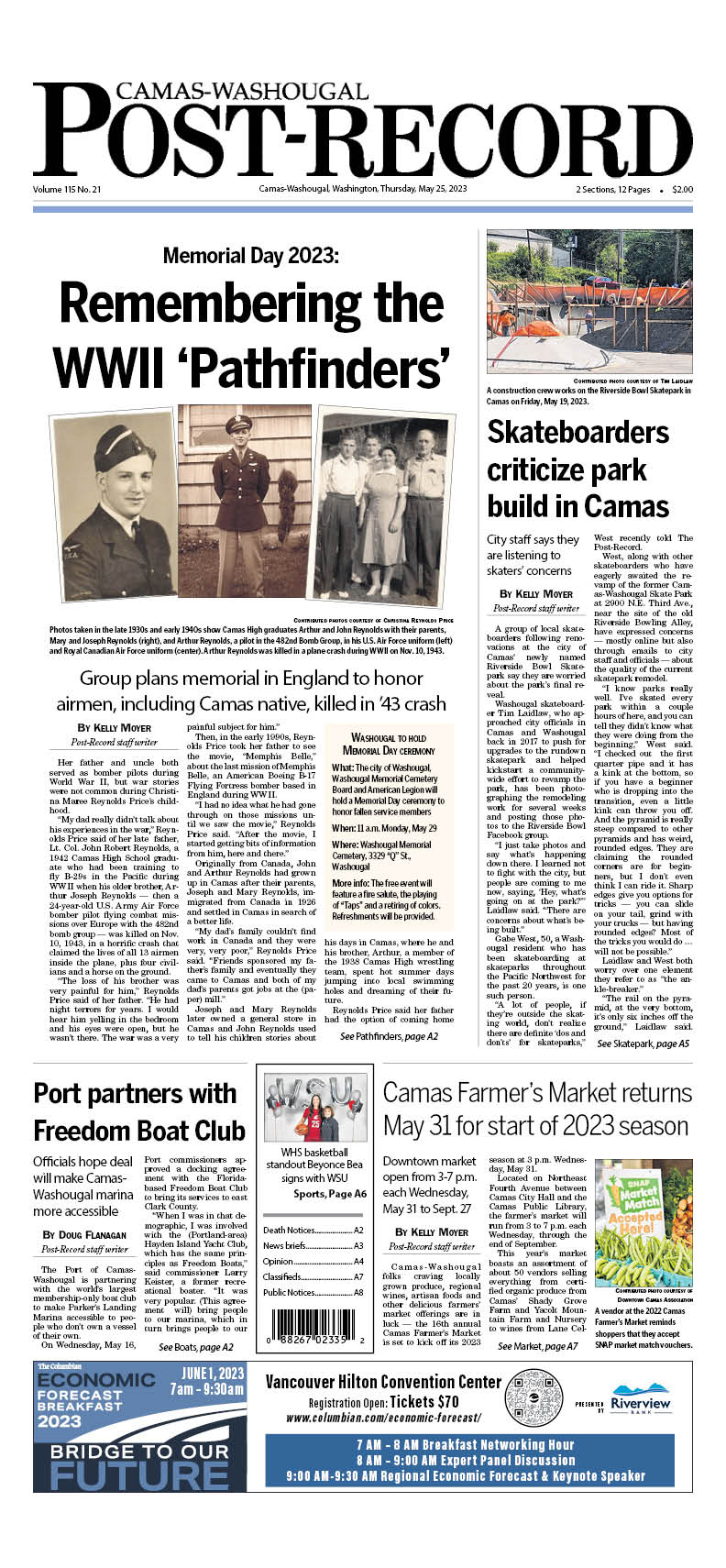 May 25, 2023 - Camas-Washougal Post-Record