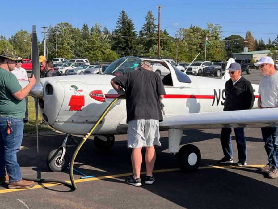 Port, flight academy celebrate debut of unleaded airplane fuel - Camas ...