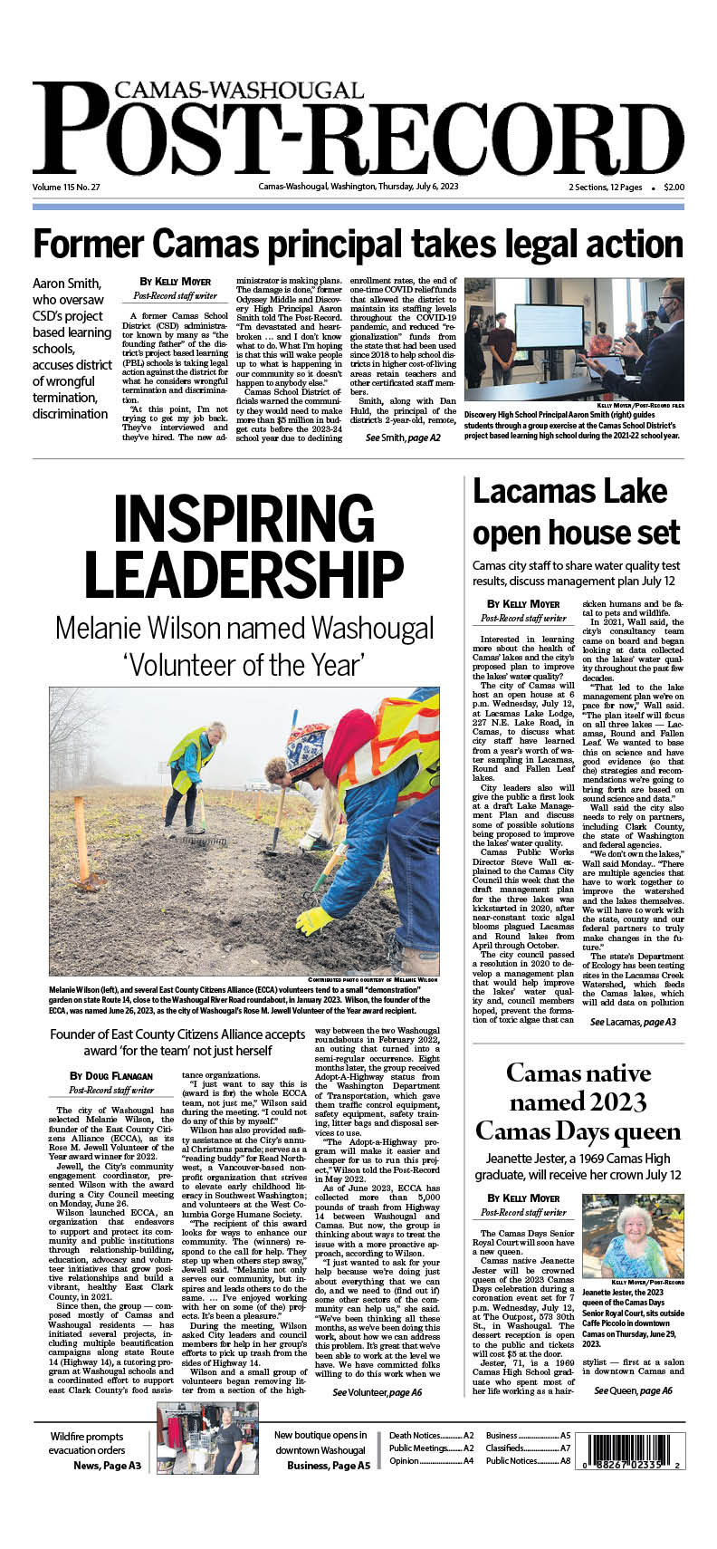 July 6, 2023 - Camas-Washougal Post-Record