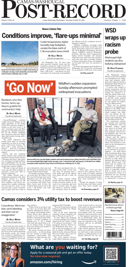 Post-Record wins statewide journalism awards - Camas-Washougal Post-Record
