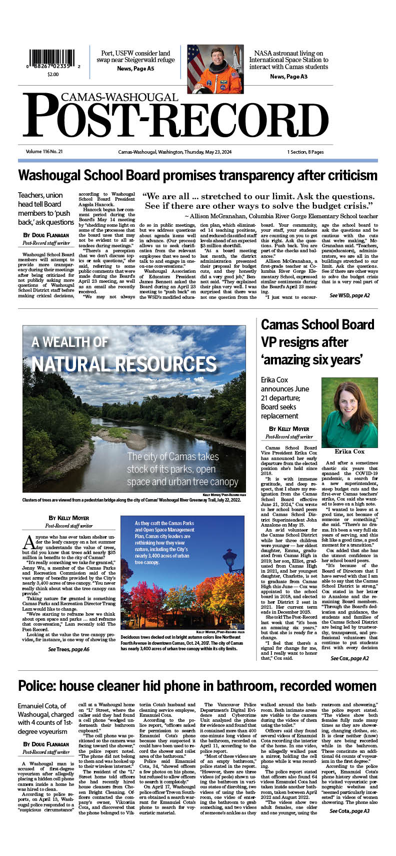 May 23, 2024 - Camas-Washougal Post-Record