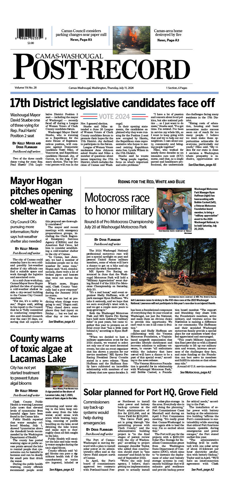 Front Page - Camas-Washougal Post-Record