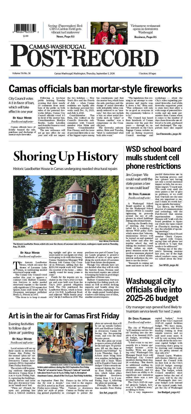 Sept. 5 2024 - Camas-Washougal Post-Record